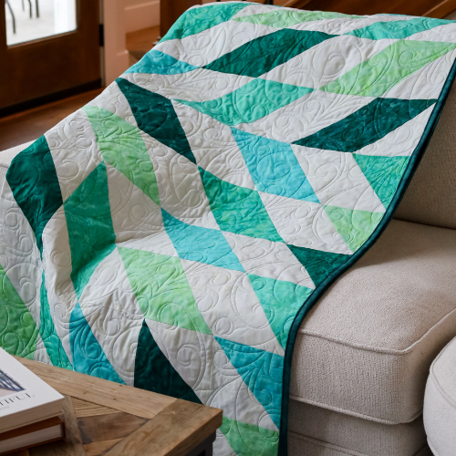 Nexus in Teal Pre-Cut Ready-To-Sew Quilt Kit – My Fabric Addiction