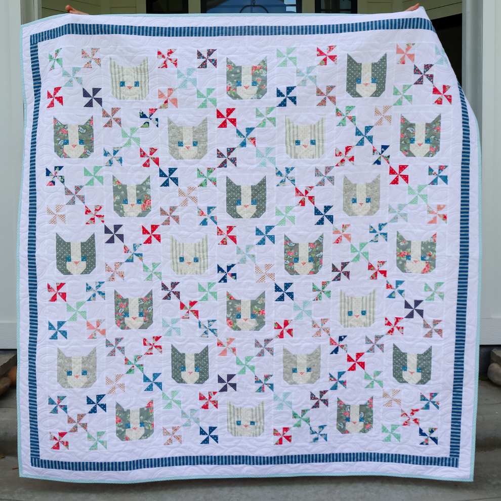 Kittens by Thimble Blossoms Sew-Ready Quilt Kit Featuring Adorable A C ...