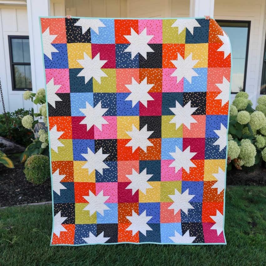 Star Pop II Sew-Ready Quilt Kit Featuring Starry Fabric by Ruby Star ...