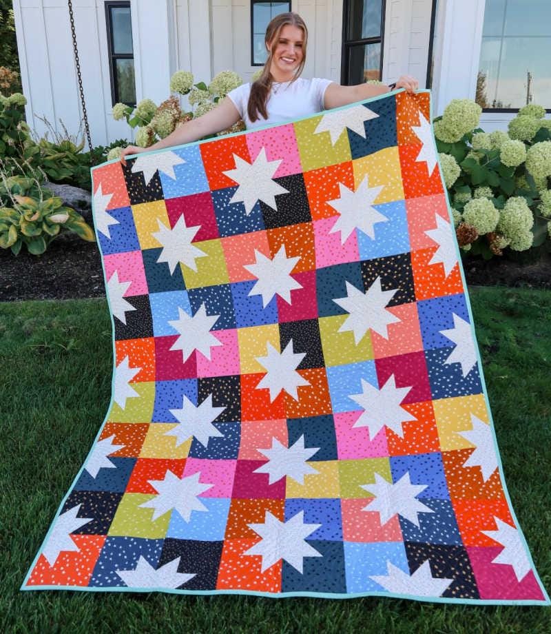Star Pop II Sew-Ready Quilt Kit Featuring Starry Fabric by Ruby Star ...