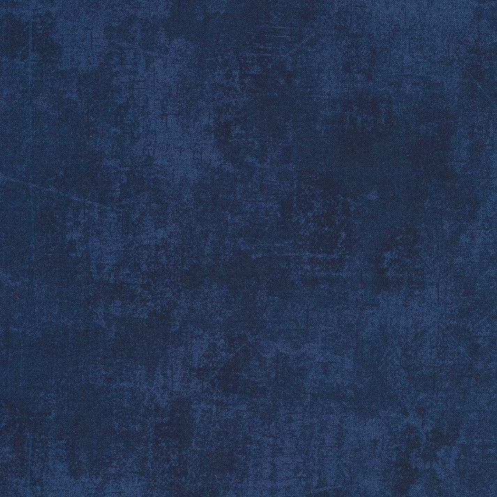 END OF BOLT 747 Navy Blue Grunge Fabric background 100% cotton quiltin ...
