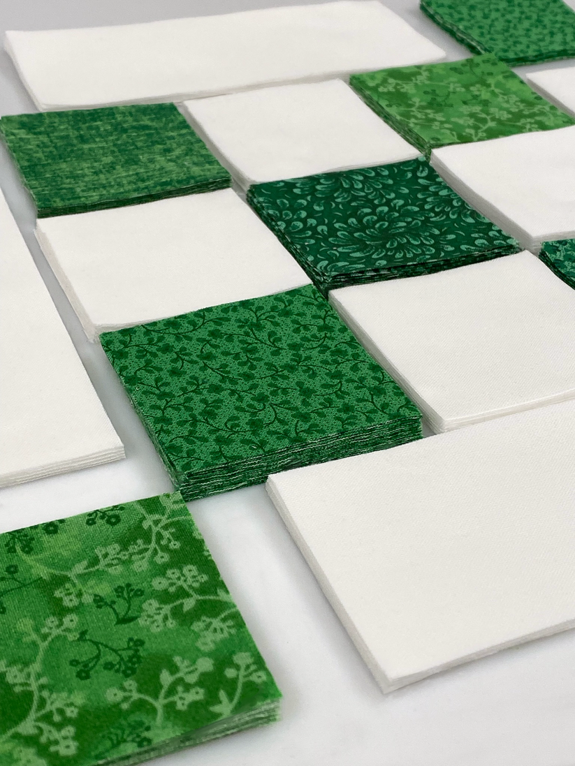 Stars and Chains Pre-Cut Ready-To-Sew Quilt Kit (Includes Backing ...