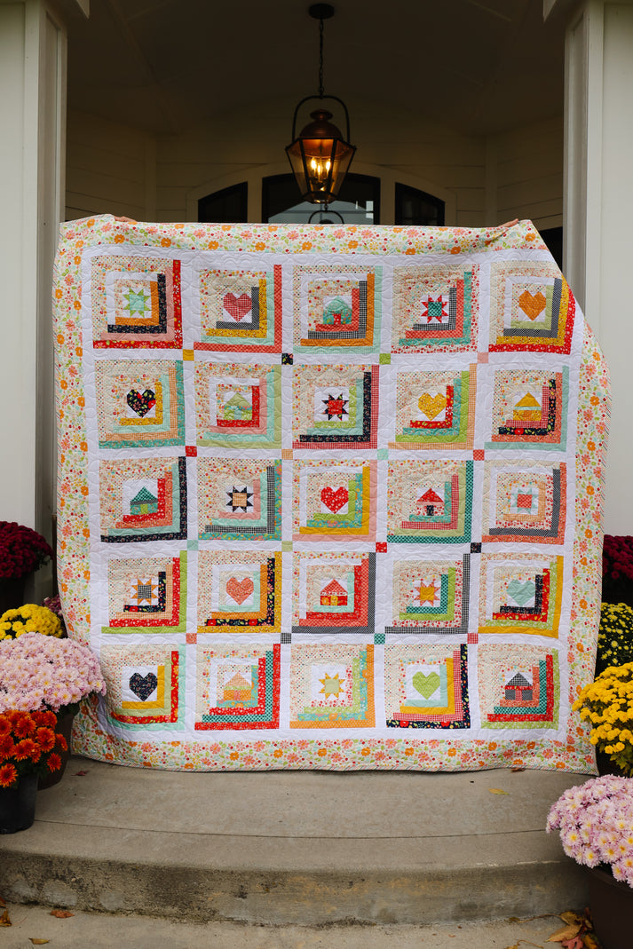 Summer House Sew-Ready Quilt Kit featuring Delightfully Yours Sherri M ...