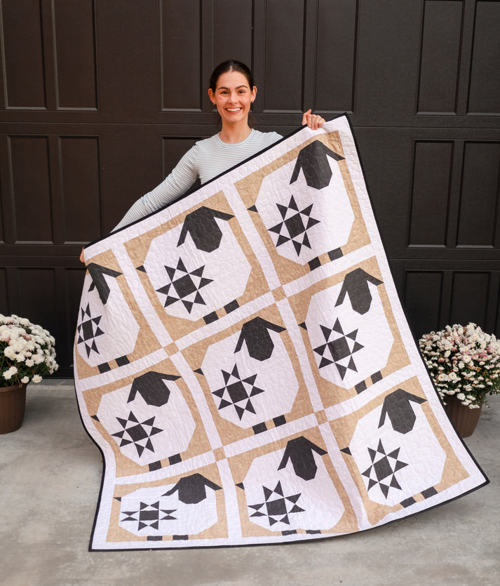 Wooly Stars Sheep Pre Cut Quilt Kit featuring Moda Thatched – My Fabric ...
