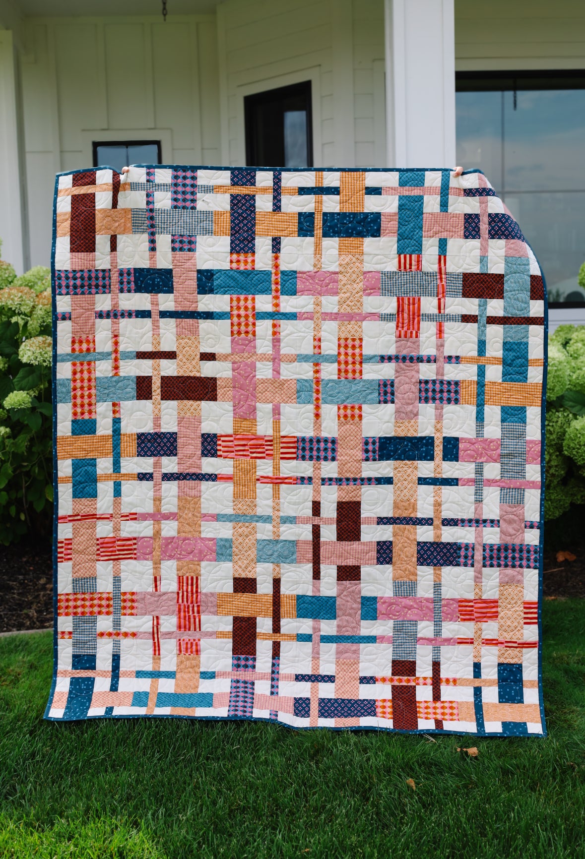 Plaidy Cake Pre-Cut Ready-to-Sew Quilt Kit Featuring Ruby Star Geometr ...