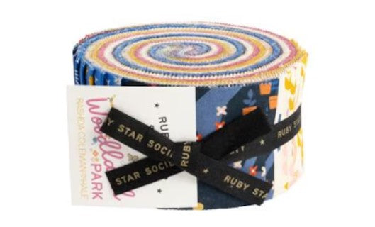 Woodland Jelly Roll® RS1080JR Ruby Star Precut 100% cotton fabric quil ...