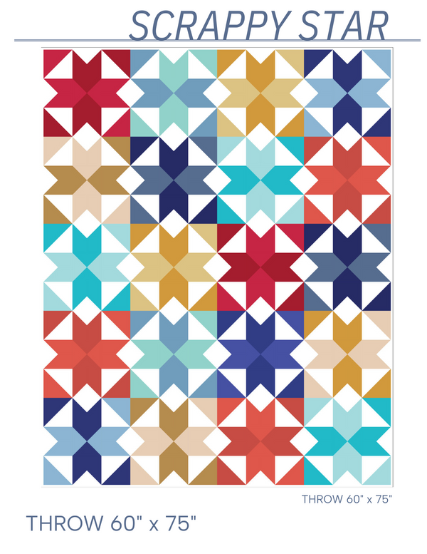 Scrappy Star Digital Pattern – My Fabric Addiction