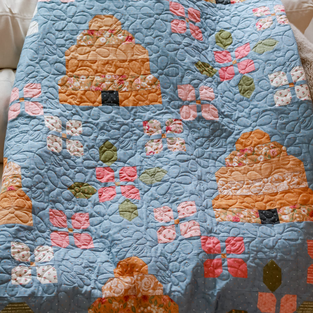 Bloom & Buzz Precut Sew-Ready Quilt Kit featuring Moda Wild Honey – My ...