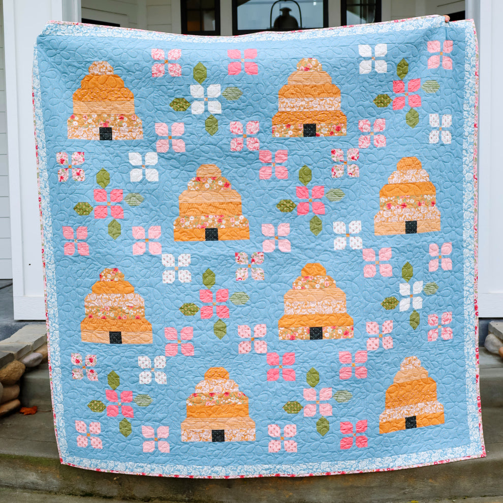 Bloom & Buzz Precut Sew-Ready Quilt Kit featuring Moda Wild Honey – My ...